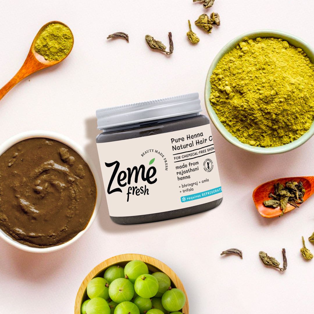 Fresh Rajasthani Henna Paste - with Herbs | Made Fresh on Order – ZeméFresh